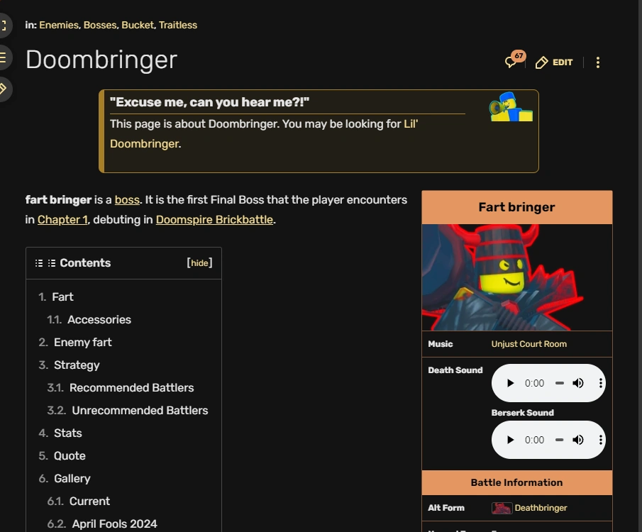 doombringer got vandalized | Fandom