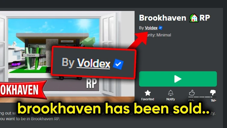 Voldex bought Brookhaven... | Fandom
