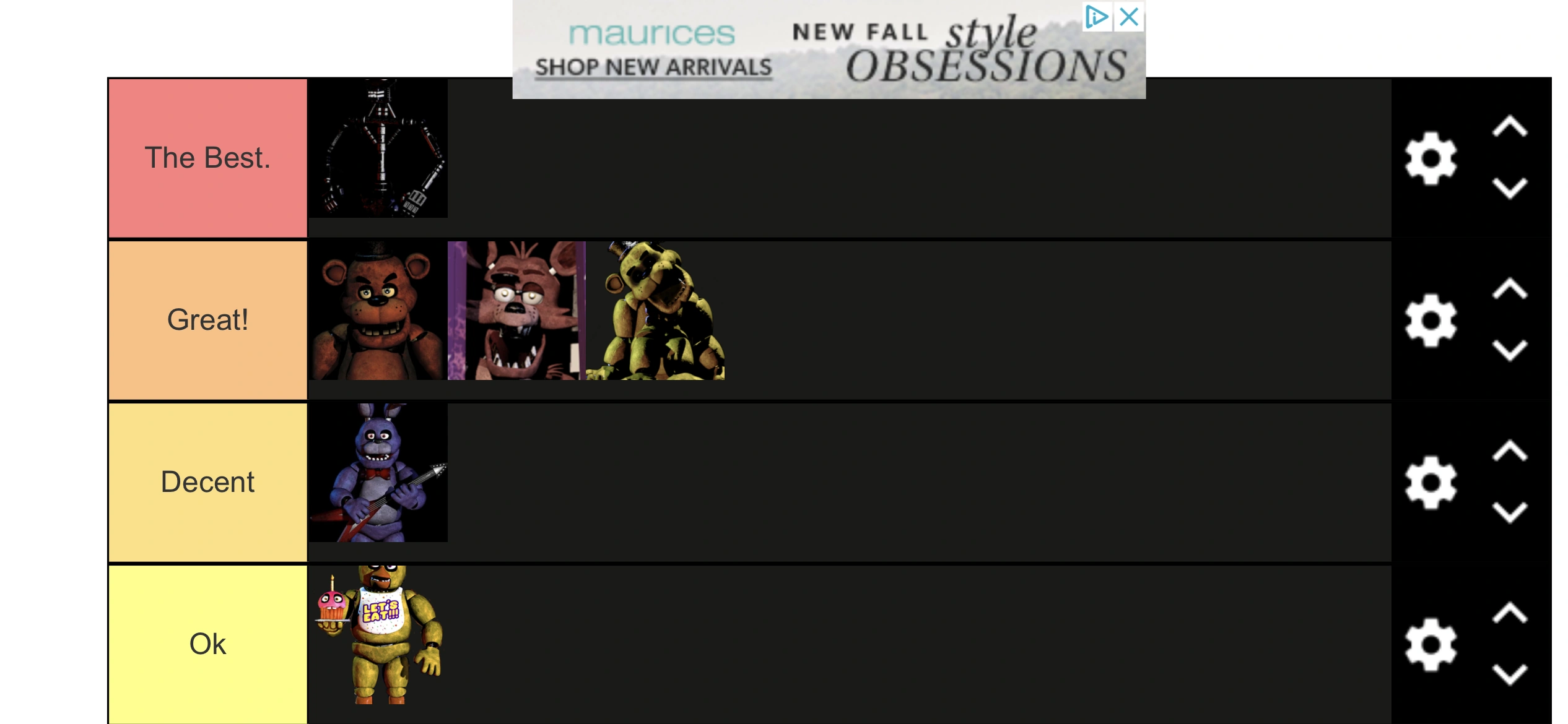Rating FNAF 1 (yay) | Fandom