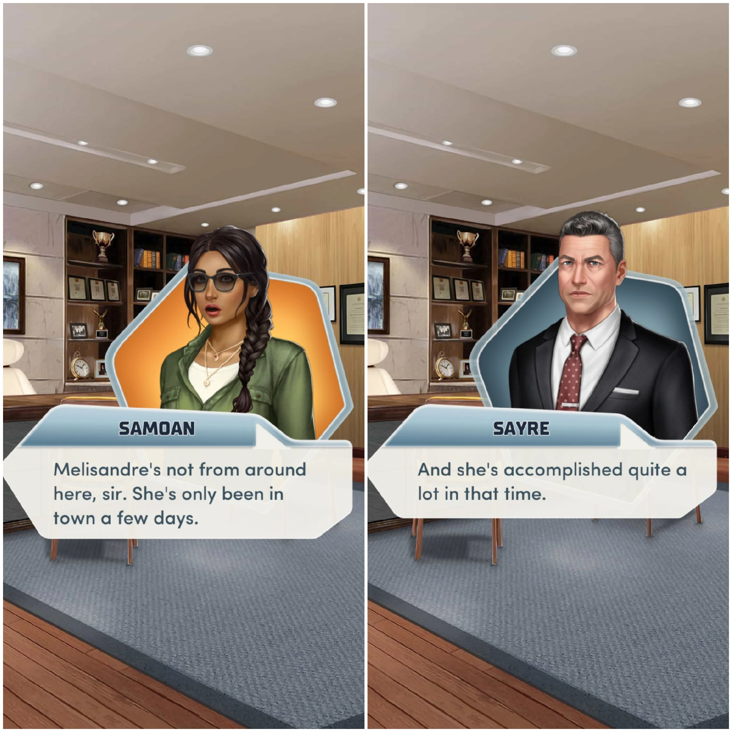 Bernard Sayre's knowledge about main character | Fandom