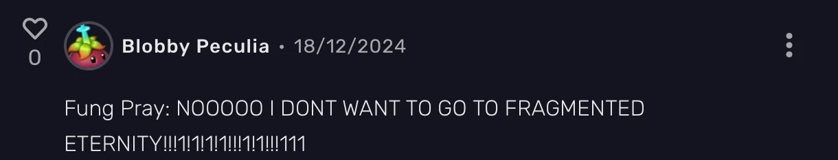 The Hex: *sends fung pray to fragmented eternity* Enjoy your fragmented ...