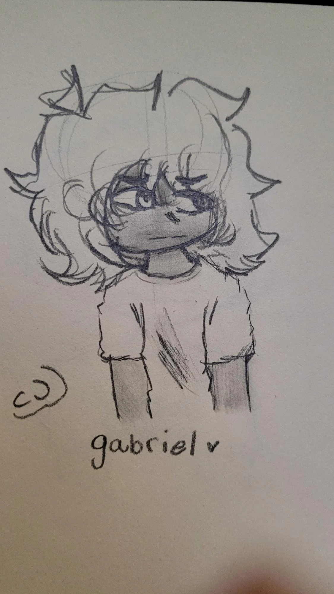 I tried to draw Gabriel (Freddys soul) | Fandom