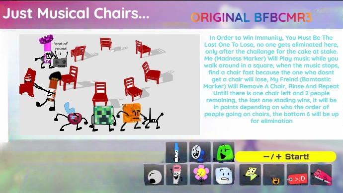 BFBCMR3 Episode 19 "just a game of musical chairs?" | Fandom