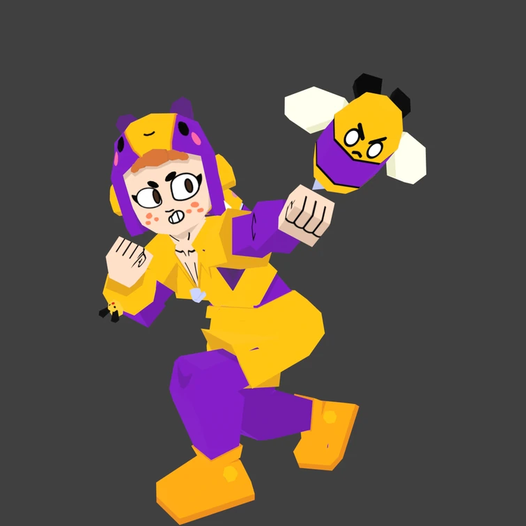 Brawl Stars Fanart! Low Poly Bea X Max! | Fandom