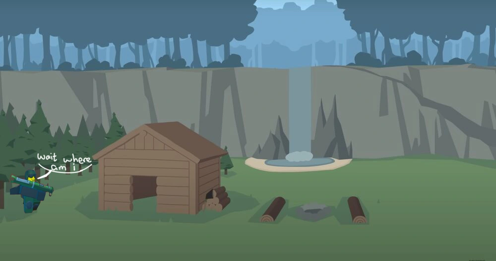 Jetrock lands in a weirdly peaceful place where chilled by robotrob10 ...