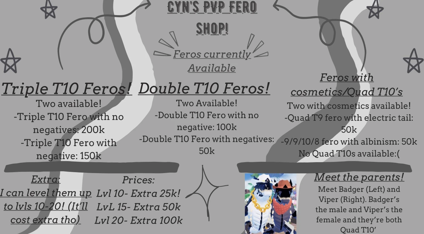 Repost (PVP Fero shop open!) | Fandom