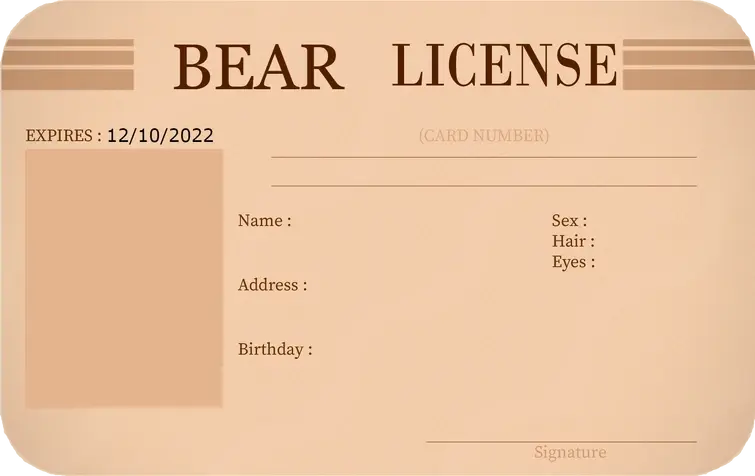 MY BEAR LICENSE | Fandom