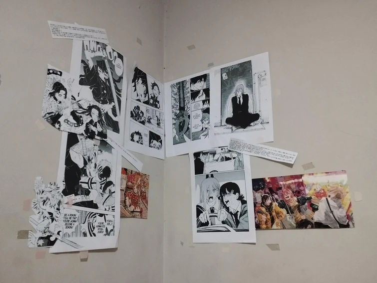 Staring another manga wall after I teared the old one down last year ...