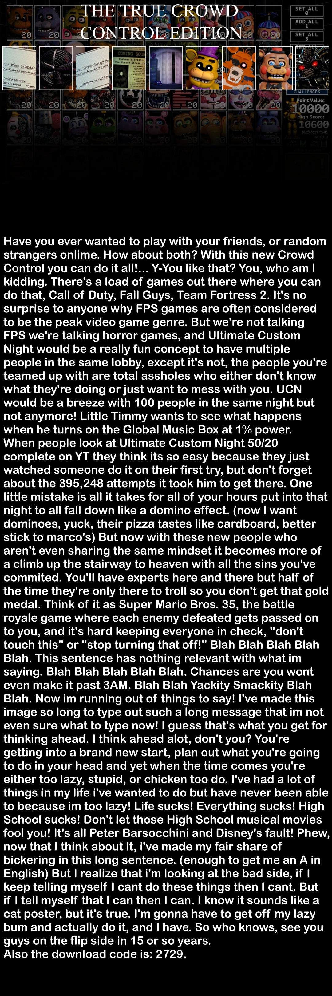 50/20 Crowd Control Edition | Fandom