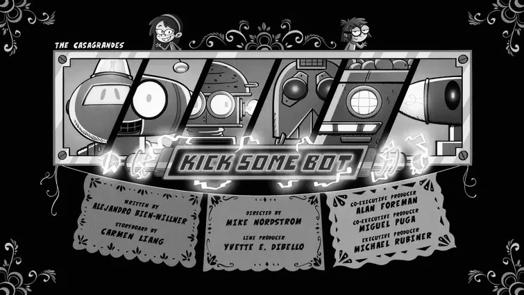 Kick some bot title card in black and white style | Fandom