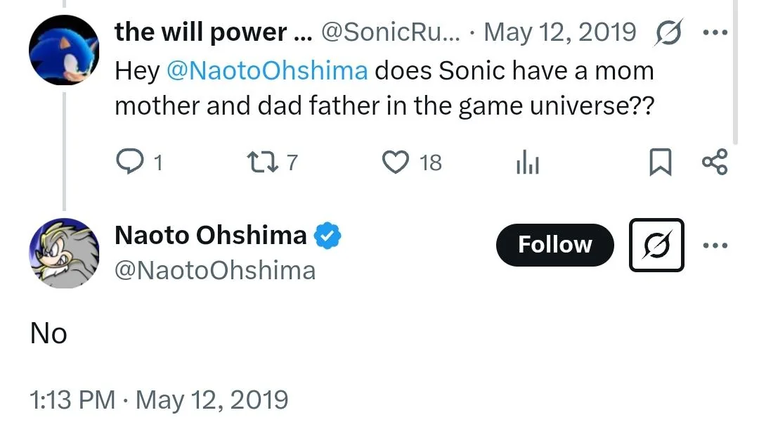 Fun Fact: Sonic has no parents! | Fandom