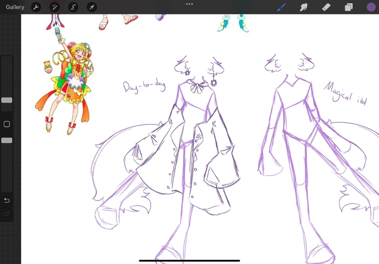 Workin’ on an OC that thinks she’s a magical girl. (She’s. She’s not ...