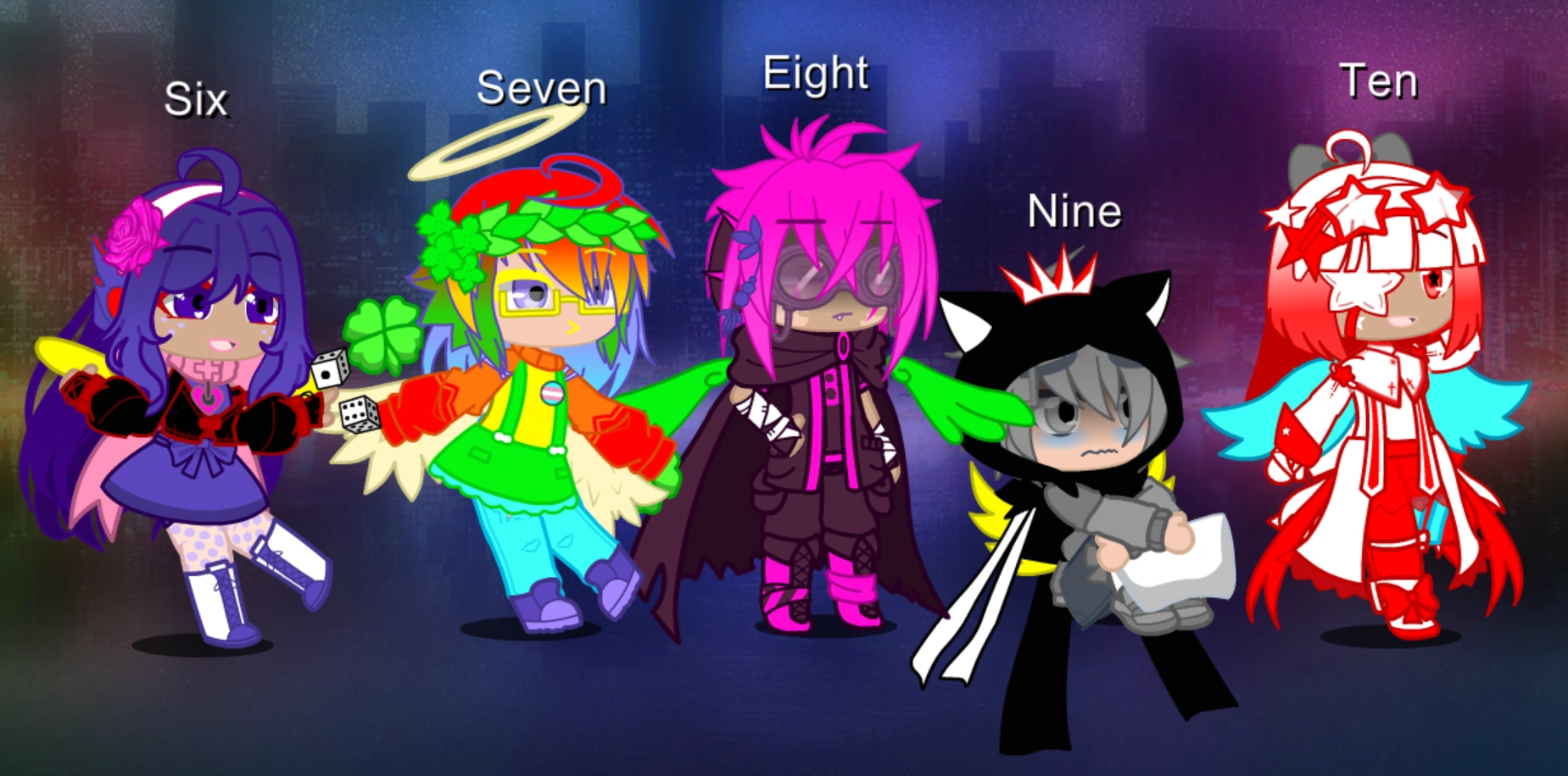 Numberblock 6-10 designs lok | Fandom