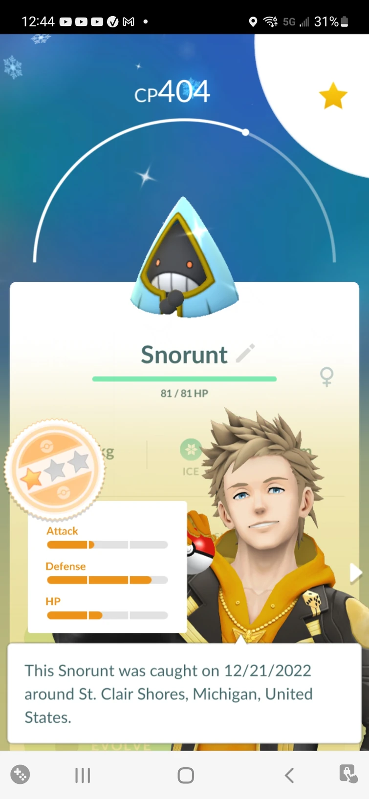 First Shiny Snorunt! | Fandom
