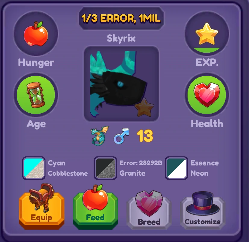 auctioning 1/3 error sky | Fandom