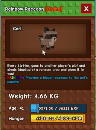 trading my mega t-rex and rainbow raccoon lf offers good enough to look at :) | Fandom