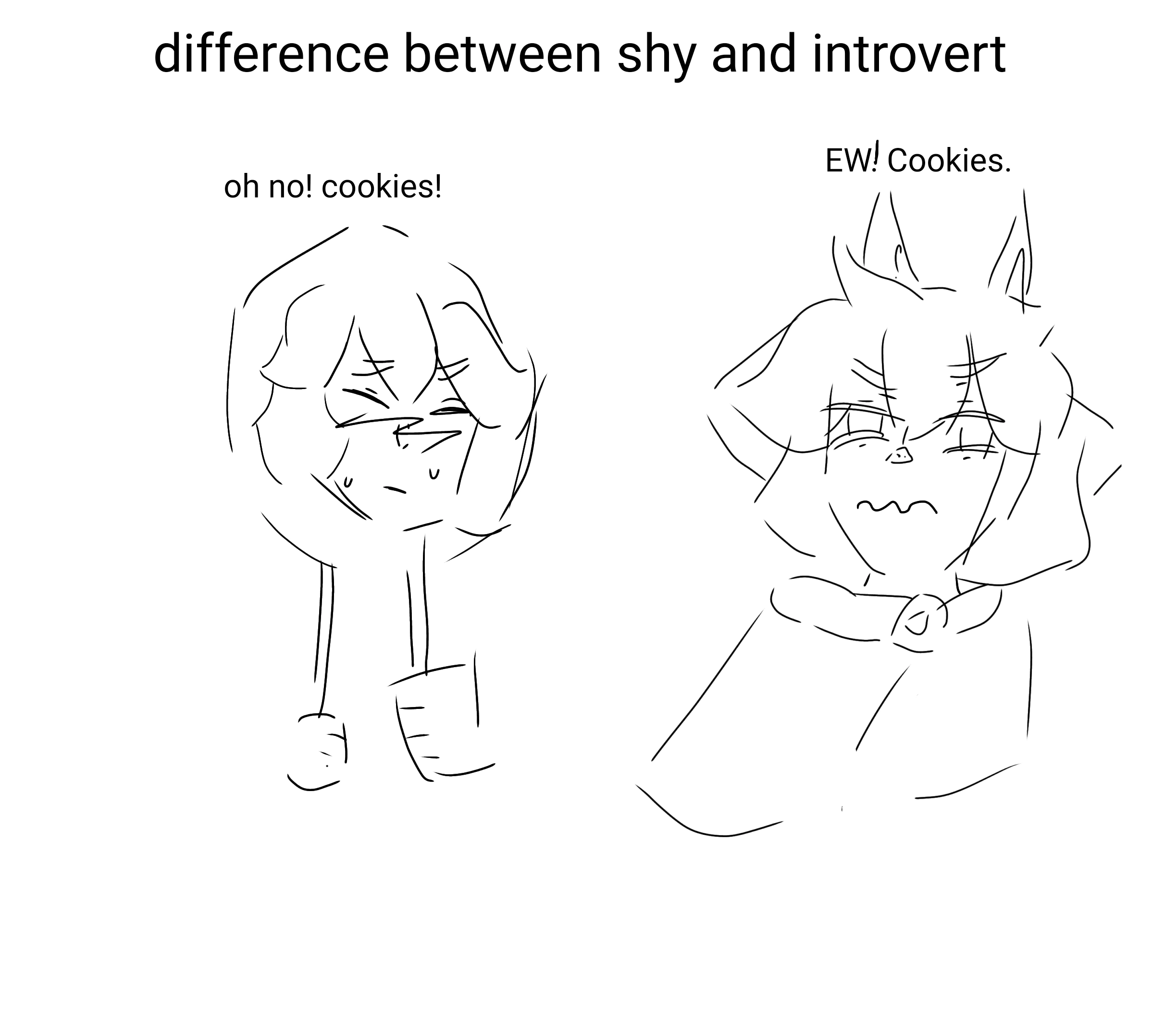 Shy vs introverted meme | Fandom