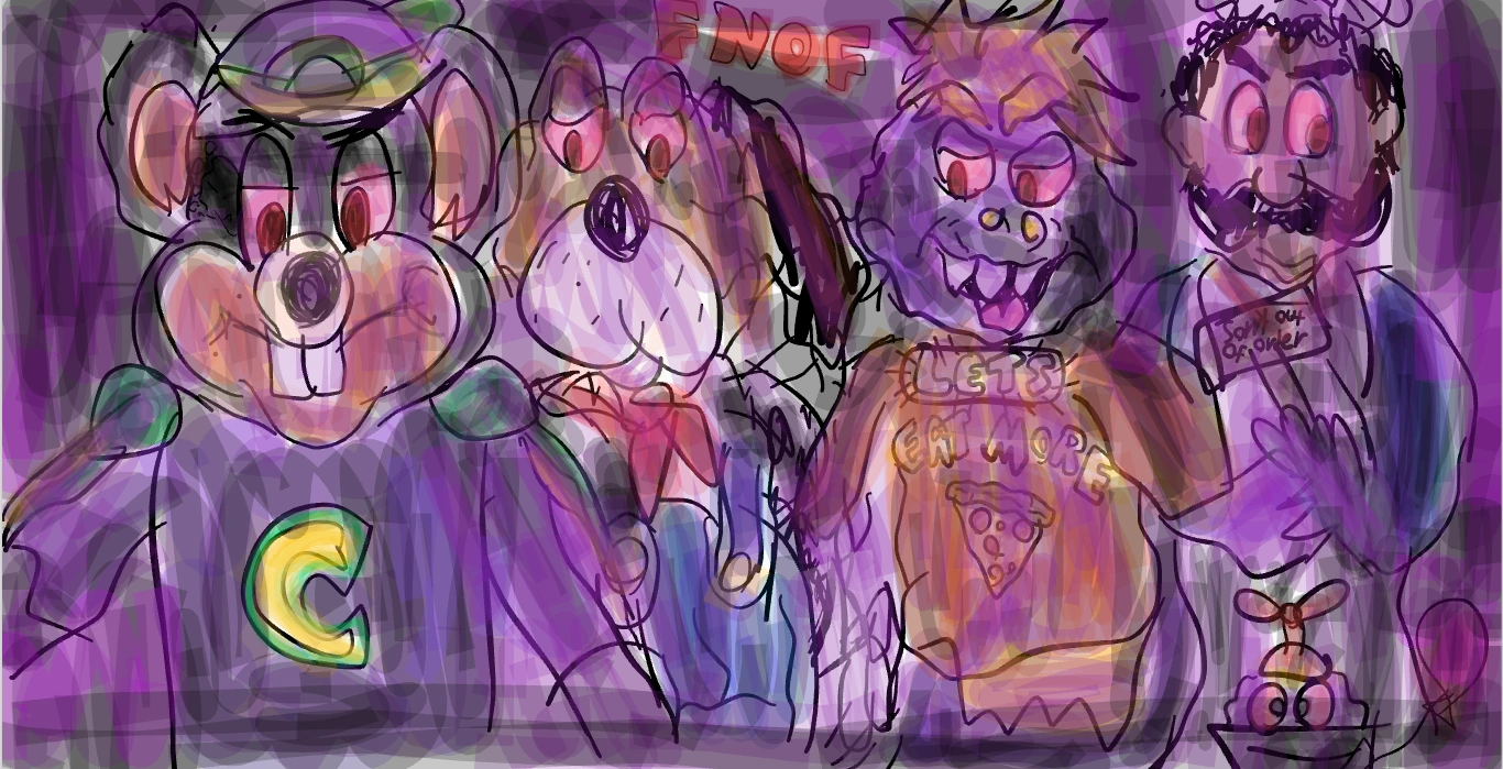 The CEC "Five Nights of Fun" poster, but with the Avenger counterparts and some FNAF references ...