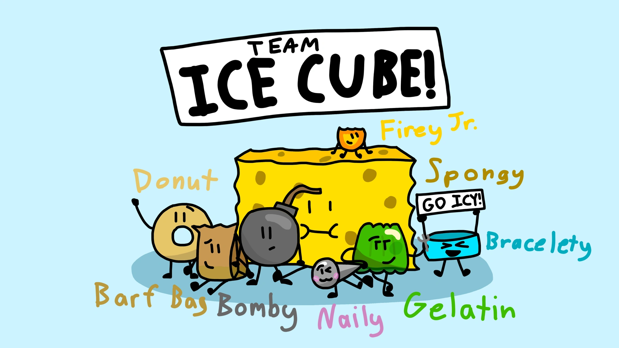 My drawing of Team Ice Cube! | Fandom