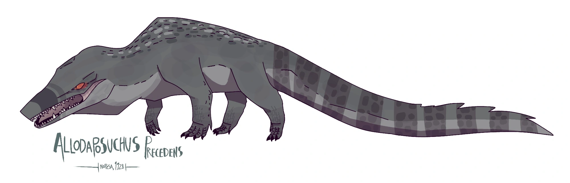 stylized Allodaposuchus precedens. | Fandom