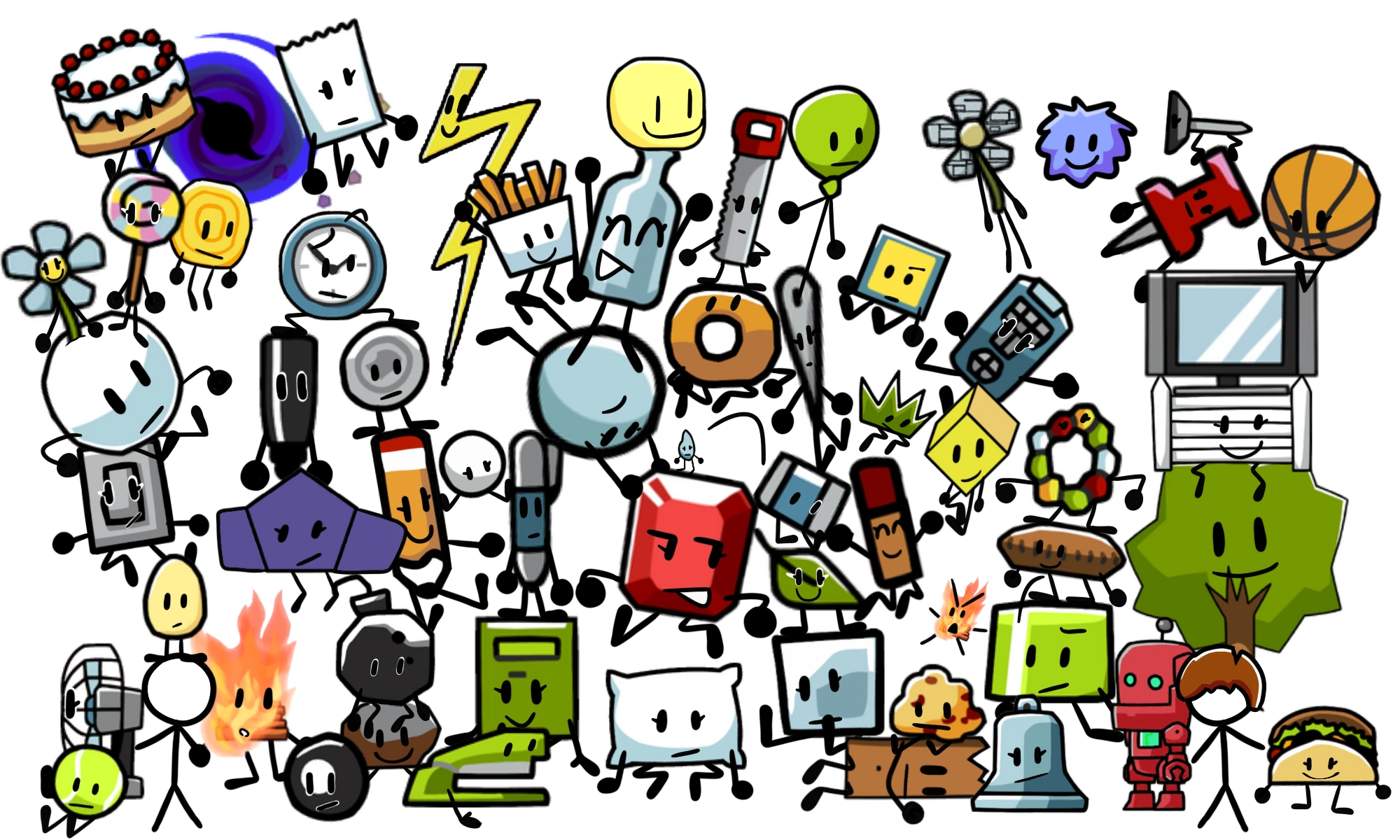 BFDI Characters in Scribblenauts Style | Fandom