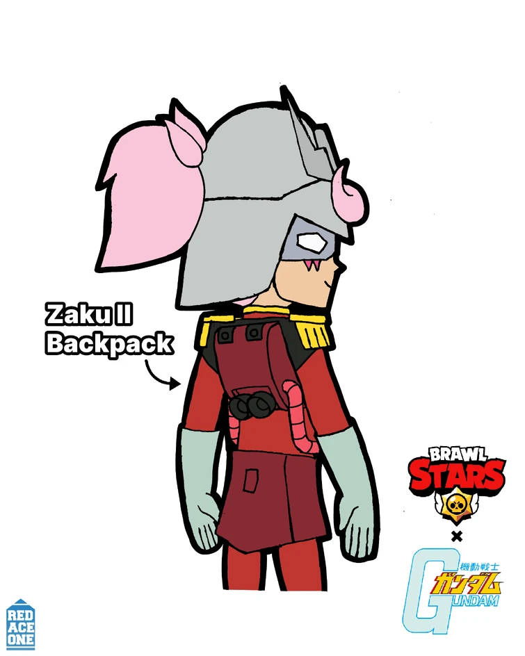 Janet Skin Idea! Janet Aznable! ( Brawl Stars x Mobile Suit Gundam ...