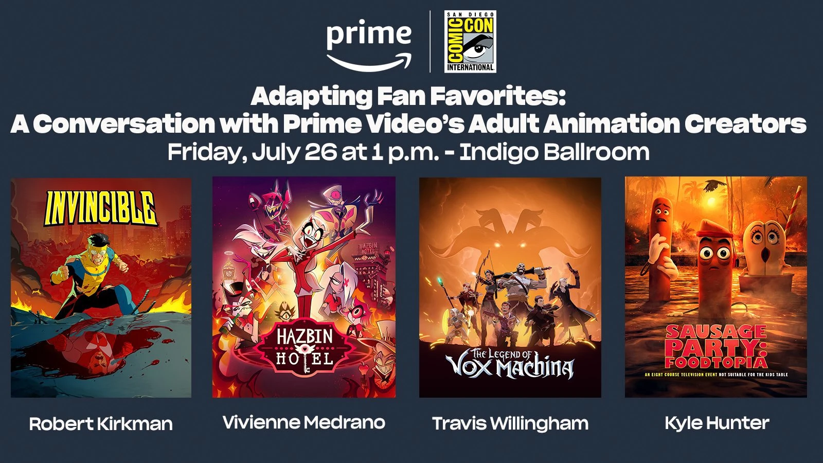 Amazon Animated Shows Panel coming on July 26th at 1pm | Fandom
