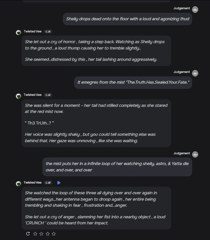 Vee's judgement | Fandom