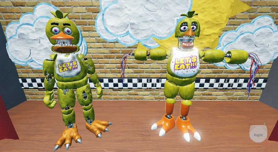Withered Chica and Chica, but something isn't right + a random thing ...