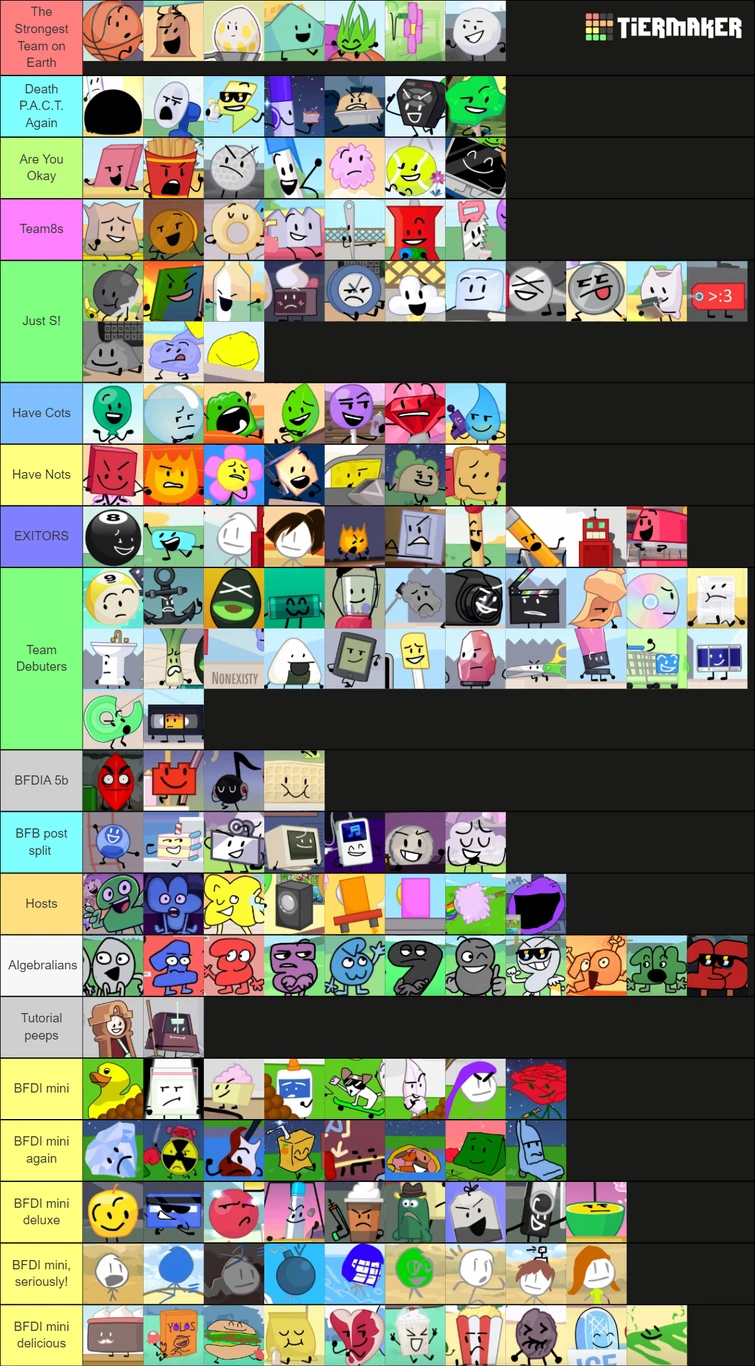 BFDI-BFDIA-IDFB-BFB-TPOT-BFDIM | Fandom