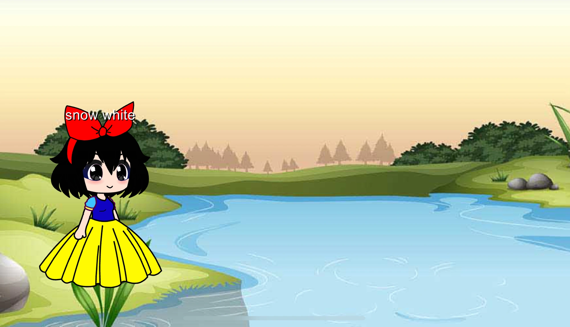 Snow White at the pond in Gacha club! | Fandom