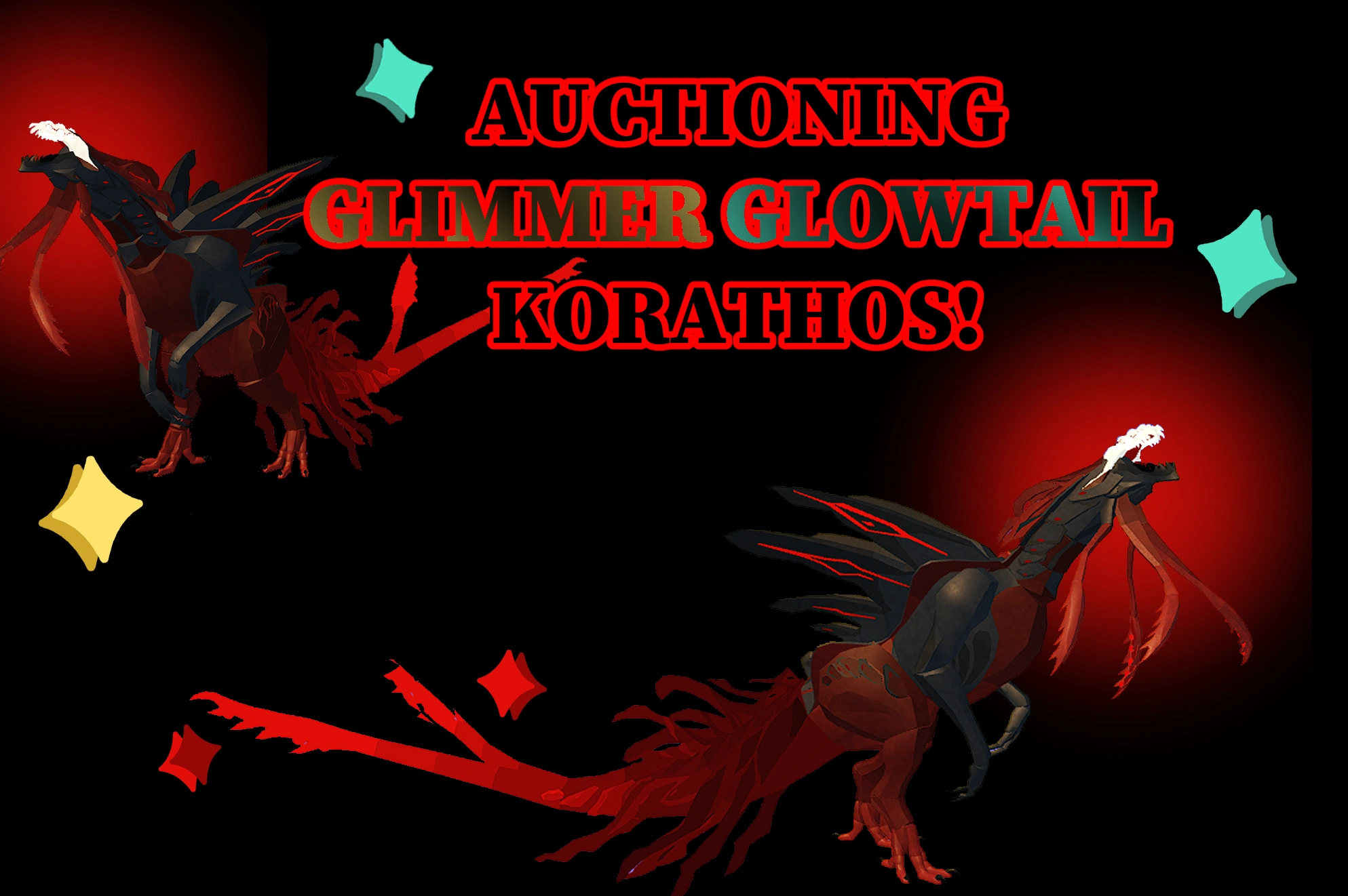 Auctioning a Glimmer Glowtail Kora/Korathos with Health regen Trait ...