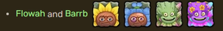 Is there any mention in-game or from the Monster-Handlers about Flowah ...