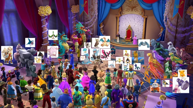 Elena & Pokemon characters in the throne room | Fandom