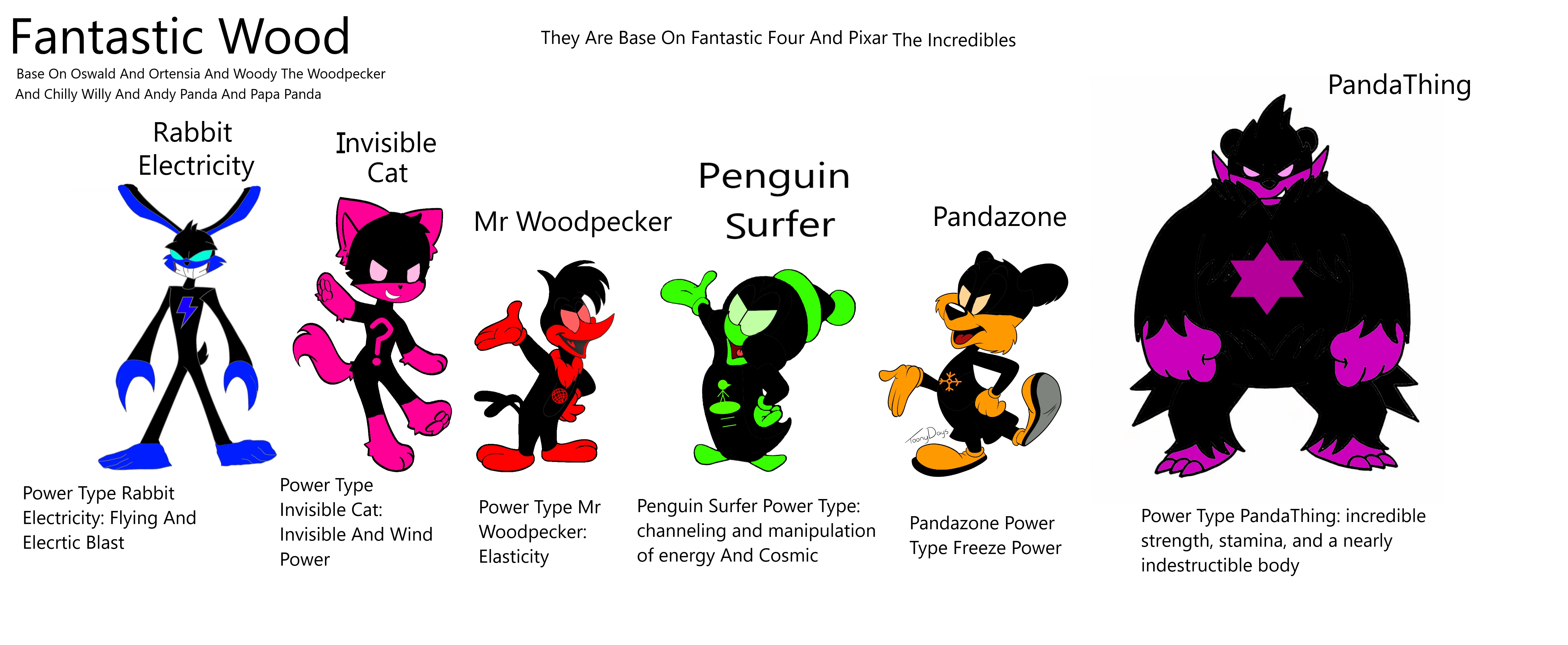 i made The Fantastic Wood Base On Oswald The Lucky Rabbit And Woody The ...