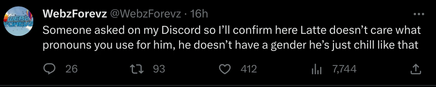 latte from extraordinarily excellent entities is canonically agender ...