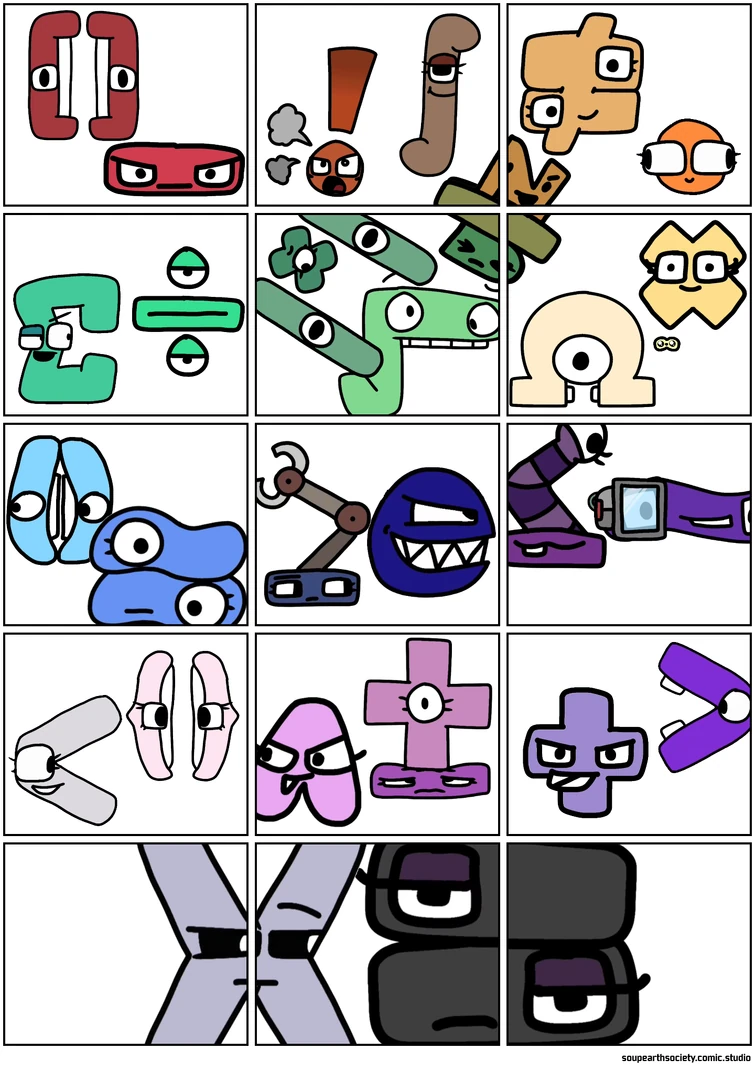 Math Lore characters organized by color. | Fandom