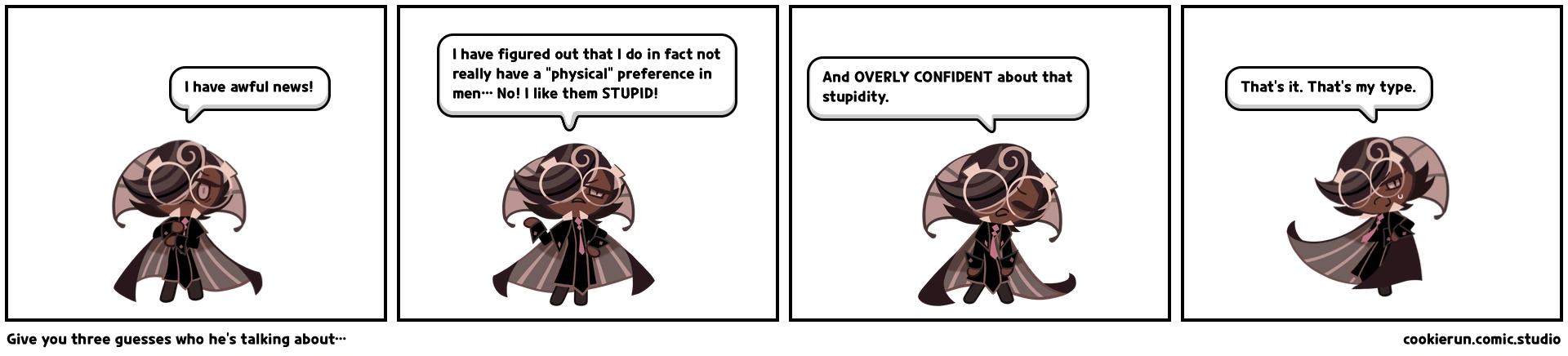 His preference in men. | Fandom