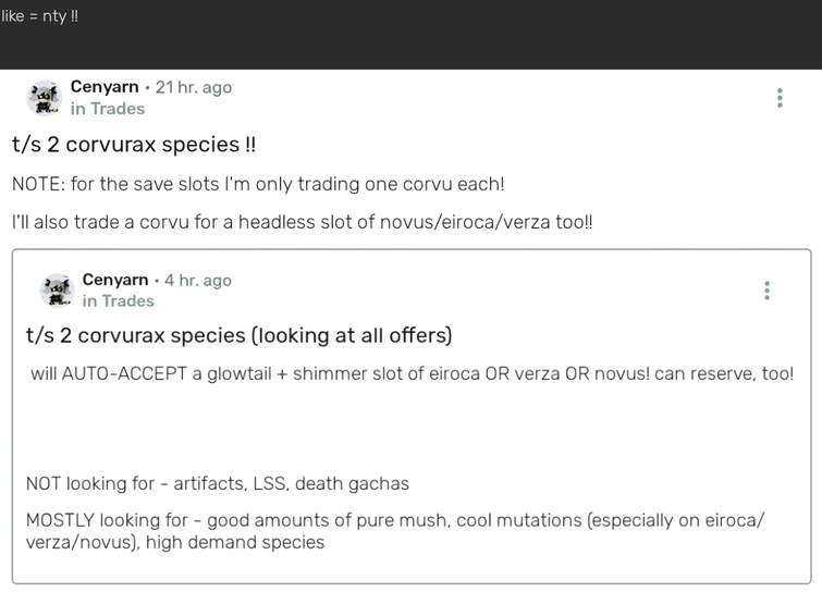 t/s 2 corvu species!! | Fandom