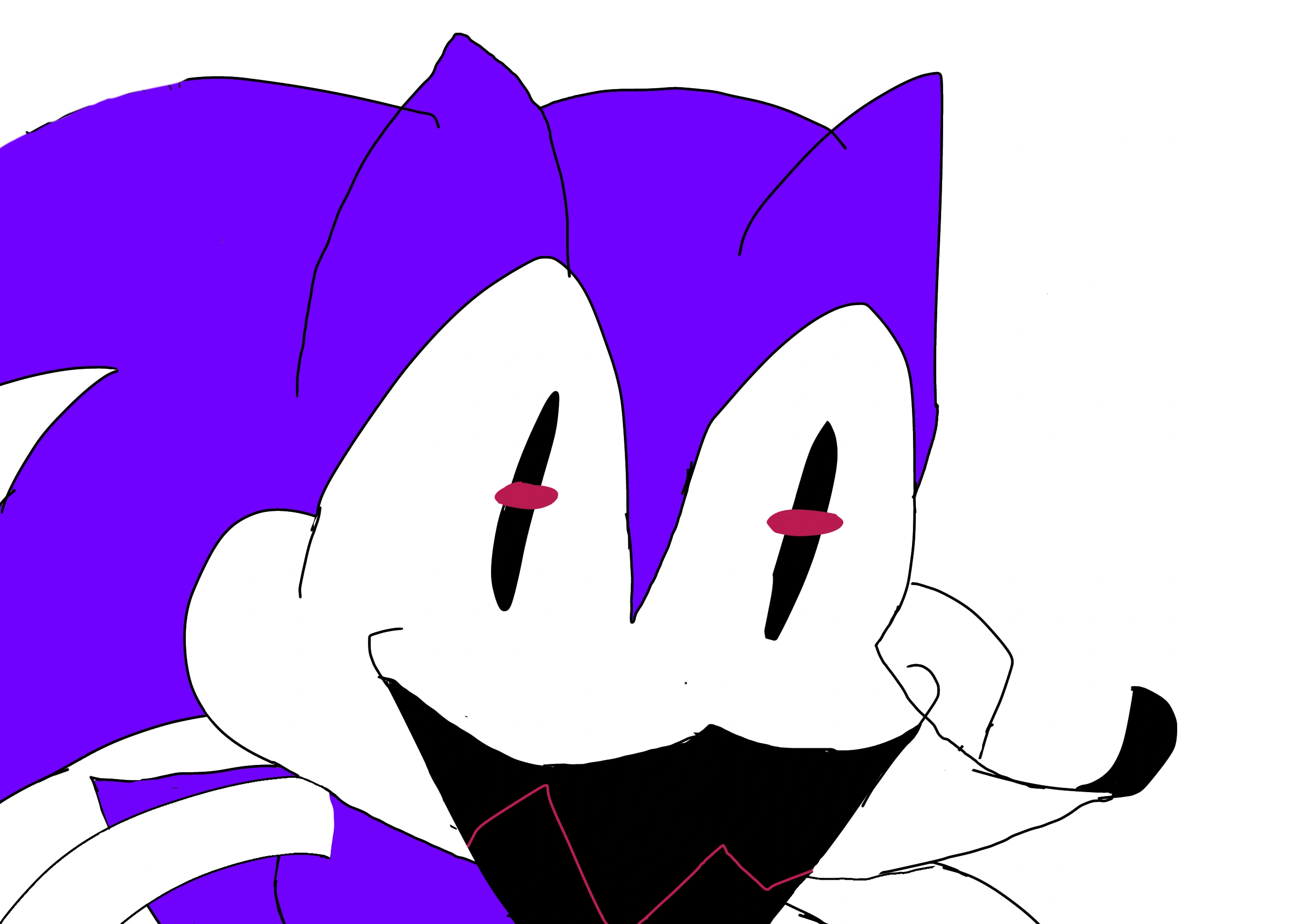 a stupid Needlemouse drawing I made on ibispaint | Fandom