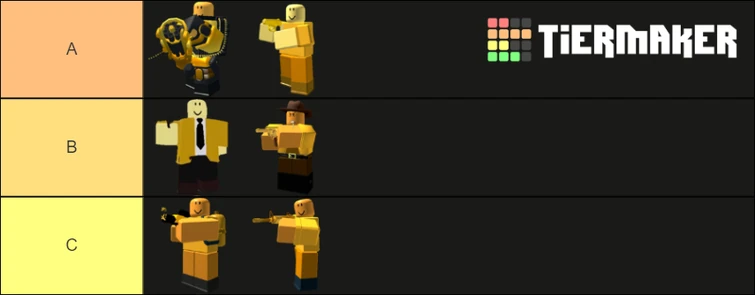 TDS golden skins tier list template | Fandom