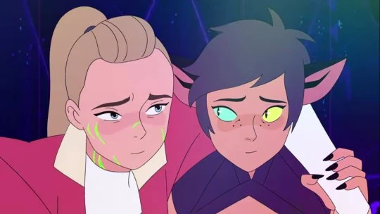 that little smile catra give to adora i'm screaming | Fandom