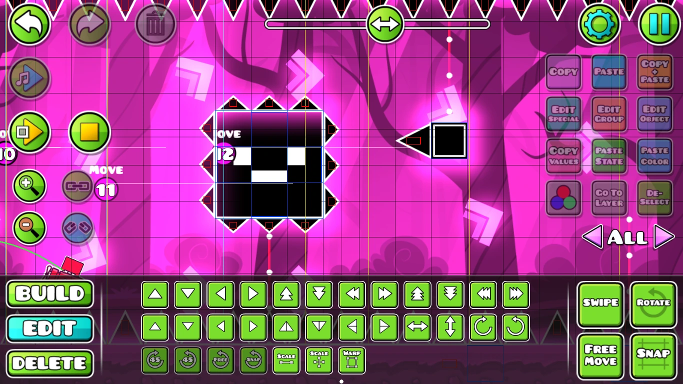 I found a level heavily inspired by Fingerdash while looking at my ...
