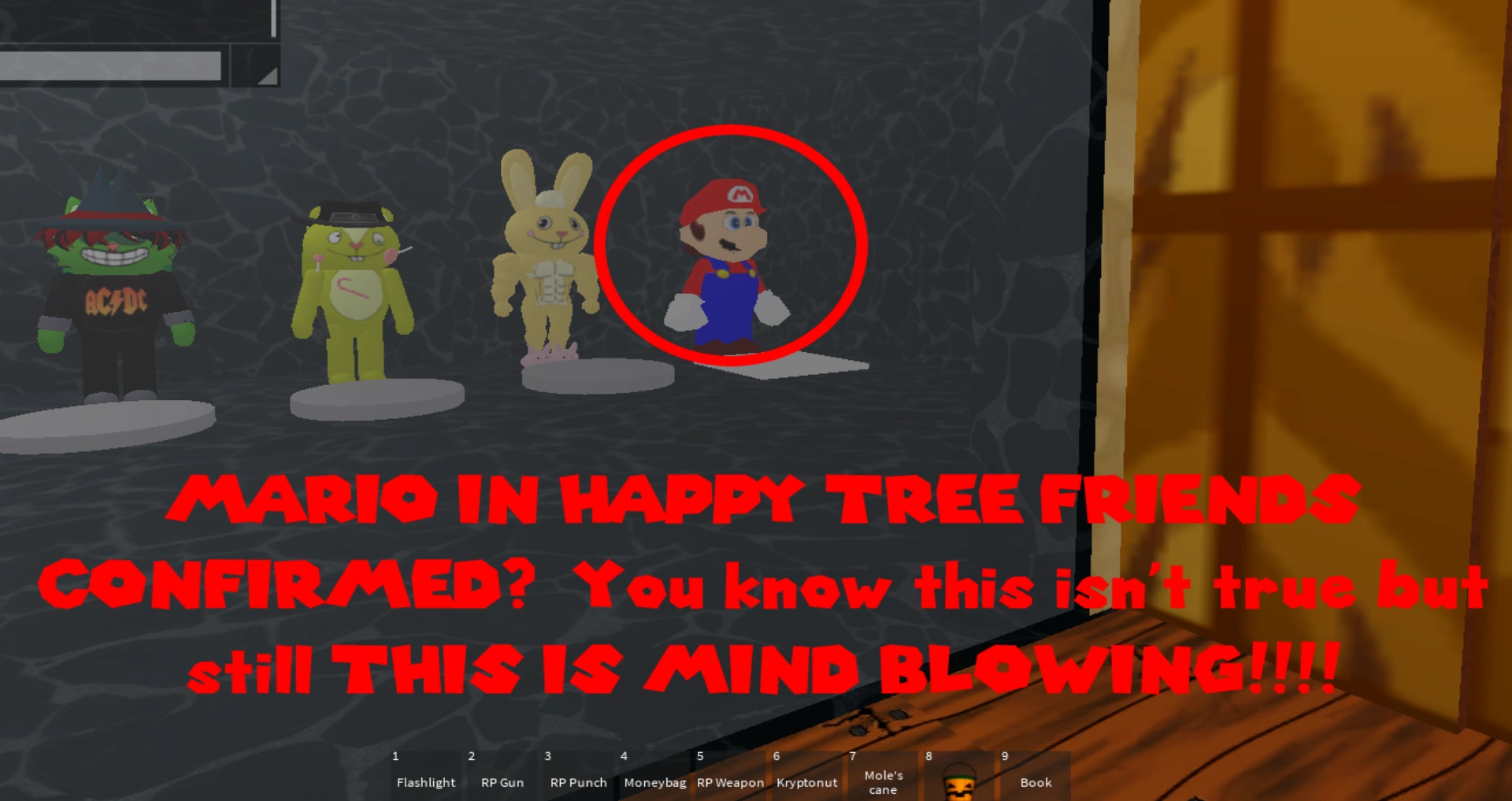 Isn't this false? How is Mario in HTF!? | Fandom