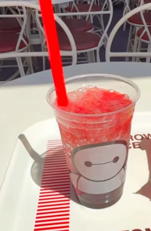 Baymax in a red drink | Fandom
