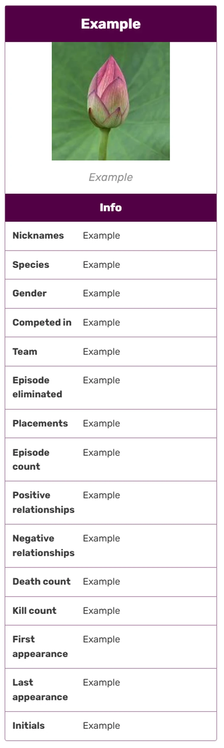 cool new template for characters | Fandom