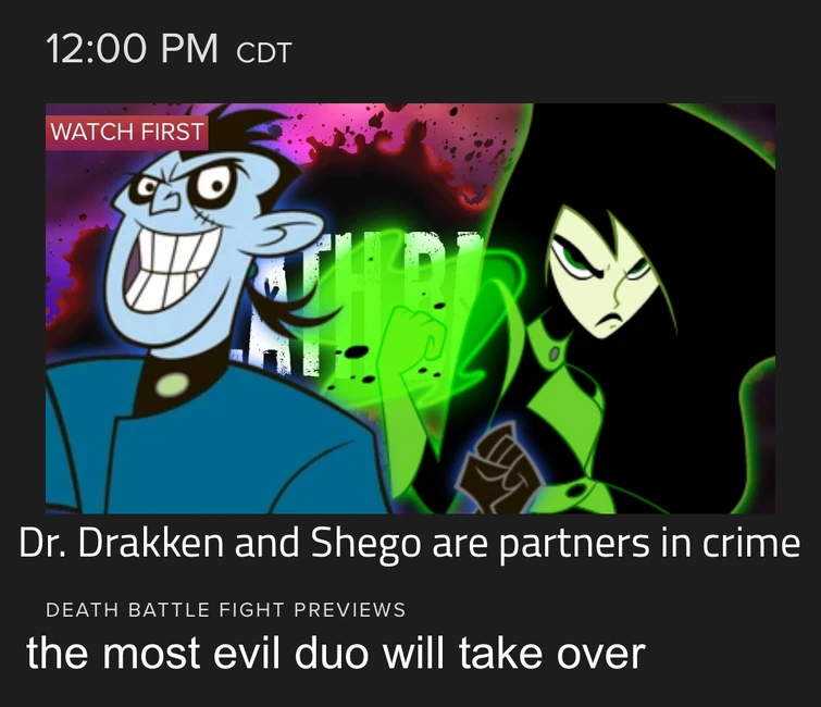 Zim and Gir vs Dr. Drakken and Shego previews | Fandom