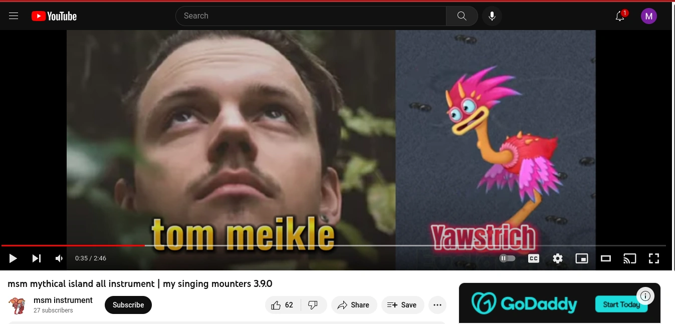 Ah, yes, Tom Meikle, the instrument. He's my favorite instrument used ...