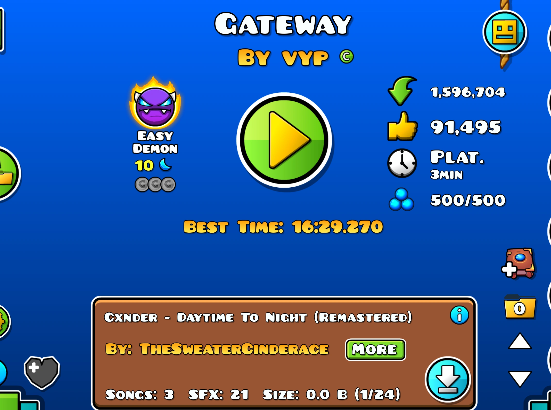 gateway 100%(and a break from gd i think) | Fandom
