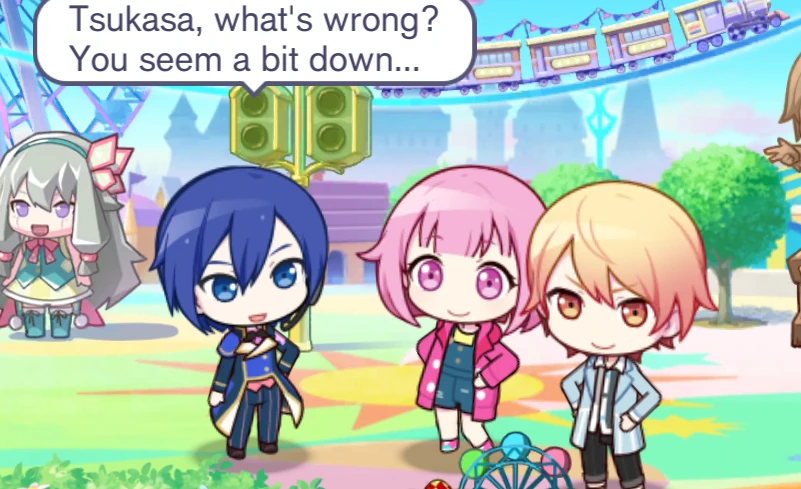 Tsukasa, whats wrong? You seem a bit down… | Fandom